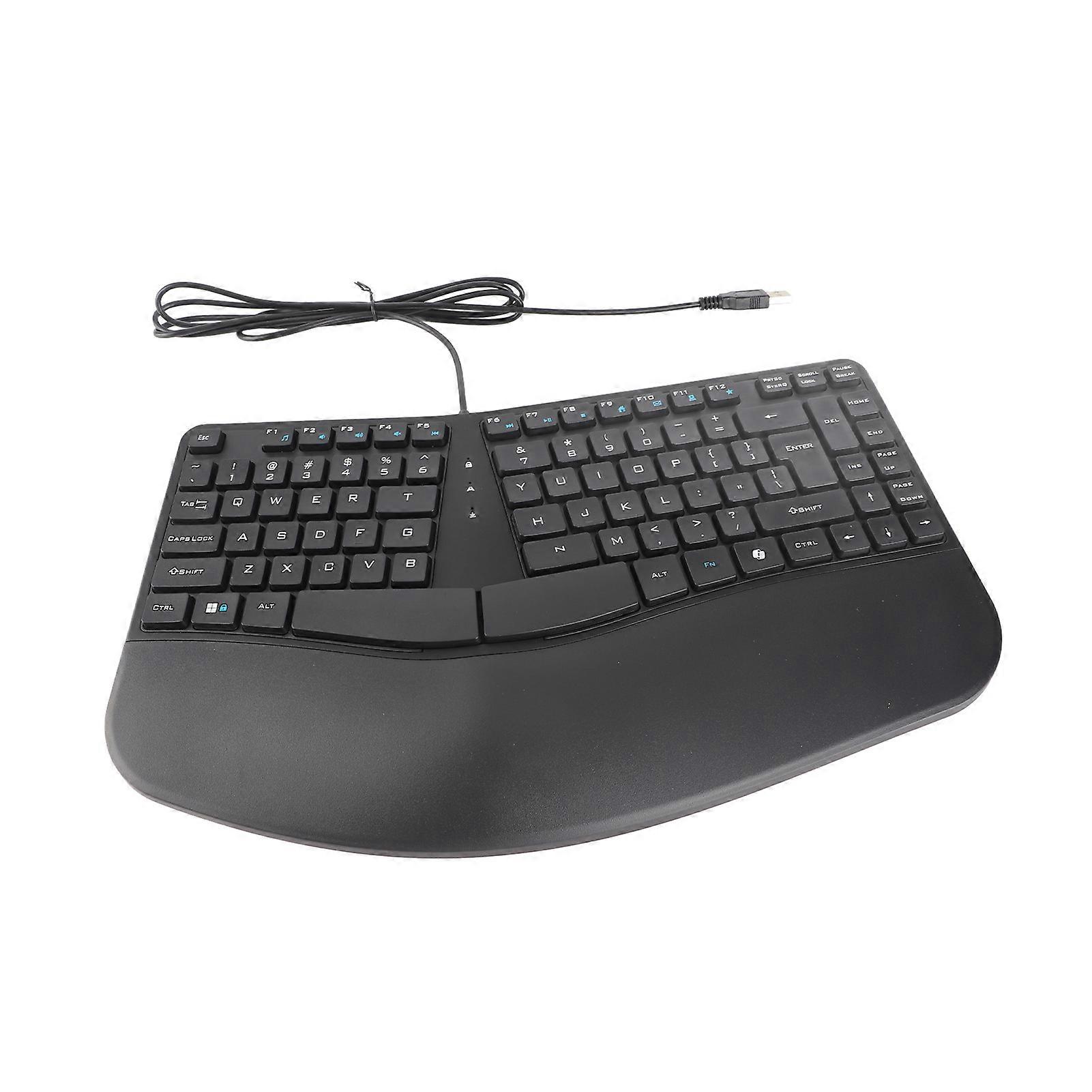 Ergonomic Keyboard 87 Keys Comfortable Wired Split Arch Keyboard with ...