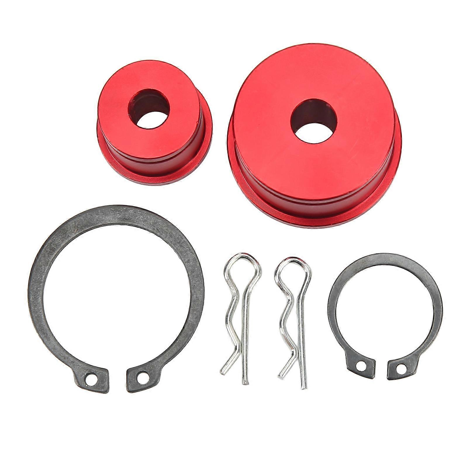 Red Shifter Cable Bushings Kit CNC Aluminum Alloy Replacement for Civic ...