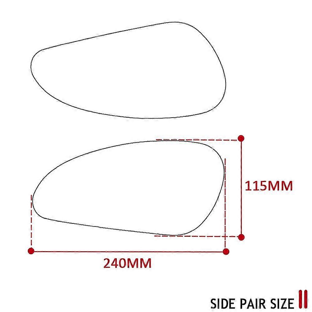 Motor Retro Cafe Racer Gas Fuel Tank Sticker Protector Sheath Knee Tank ...