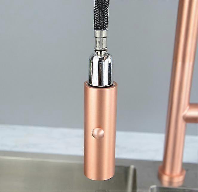 Luxury 360 degree Swivel spout rose gold 304 stainless steel pull out ...