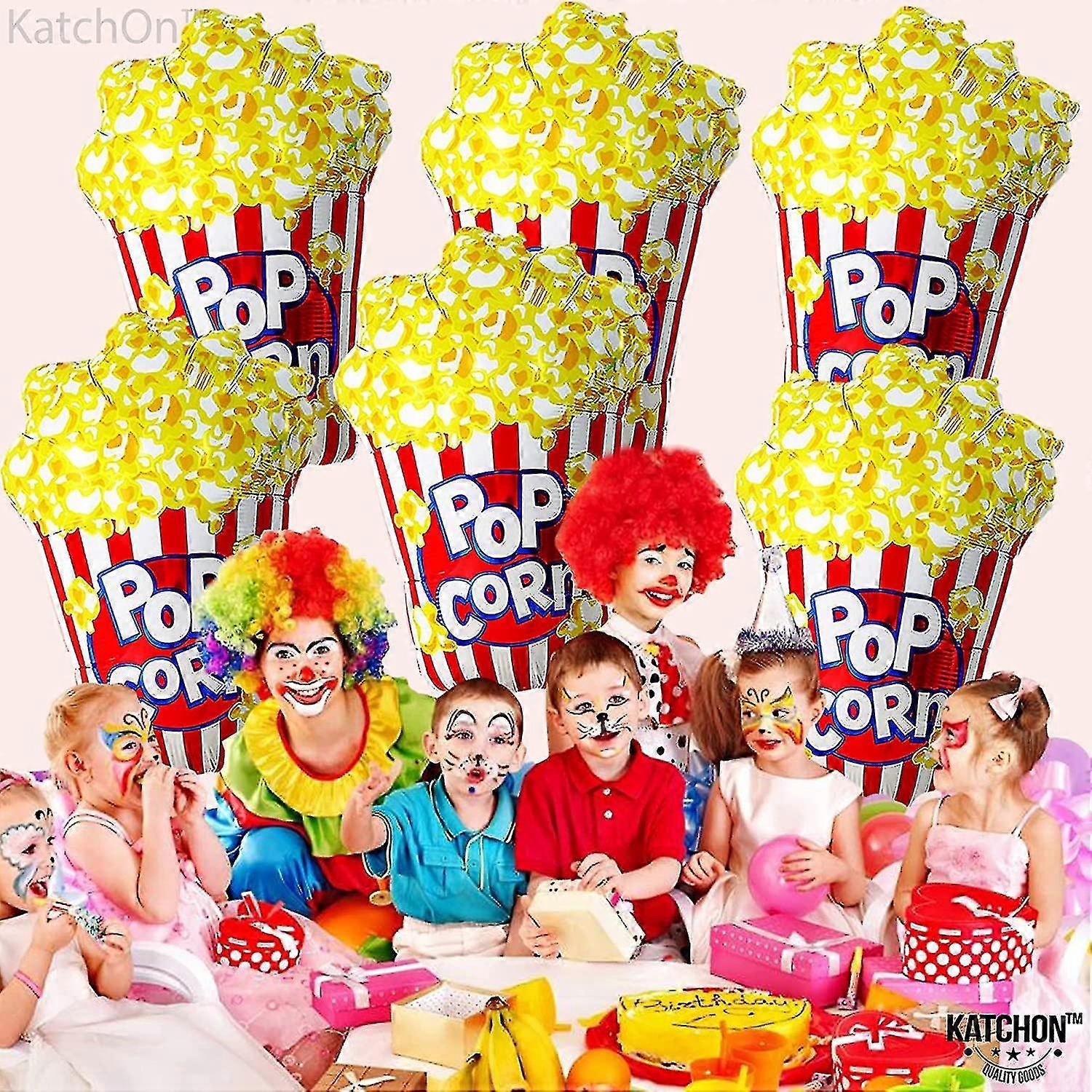 Popcorn Balloons For Popcorn Party Decorations - 26 Inch Popcorn Foil ...