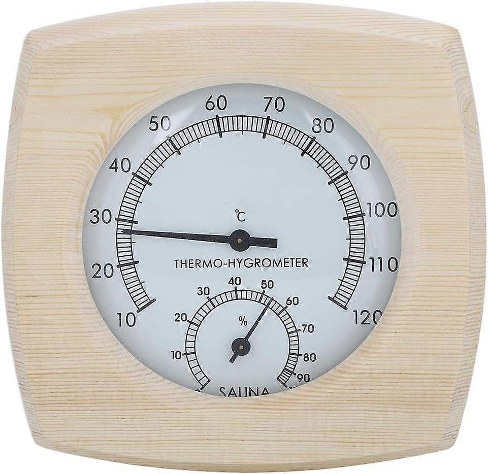 2025 New Sauna Thermometer and Hydrometer, Sauna Wooden Thermometer 2 ...