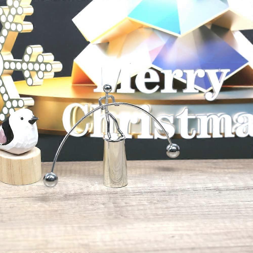 Mini Steel Balance Toy Weightlifter Kinetic Art Balance Toy Balance ...