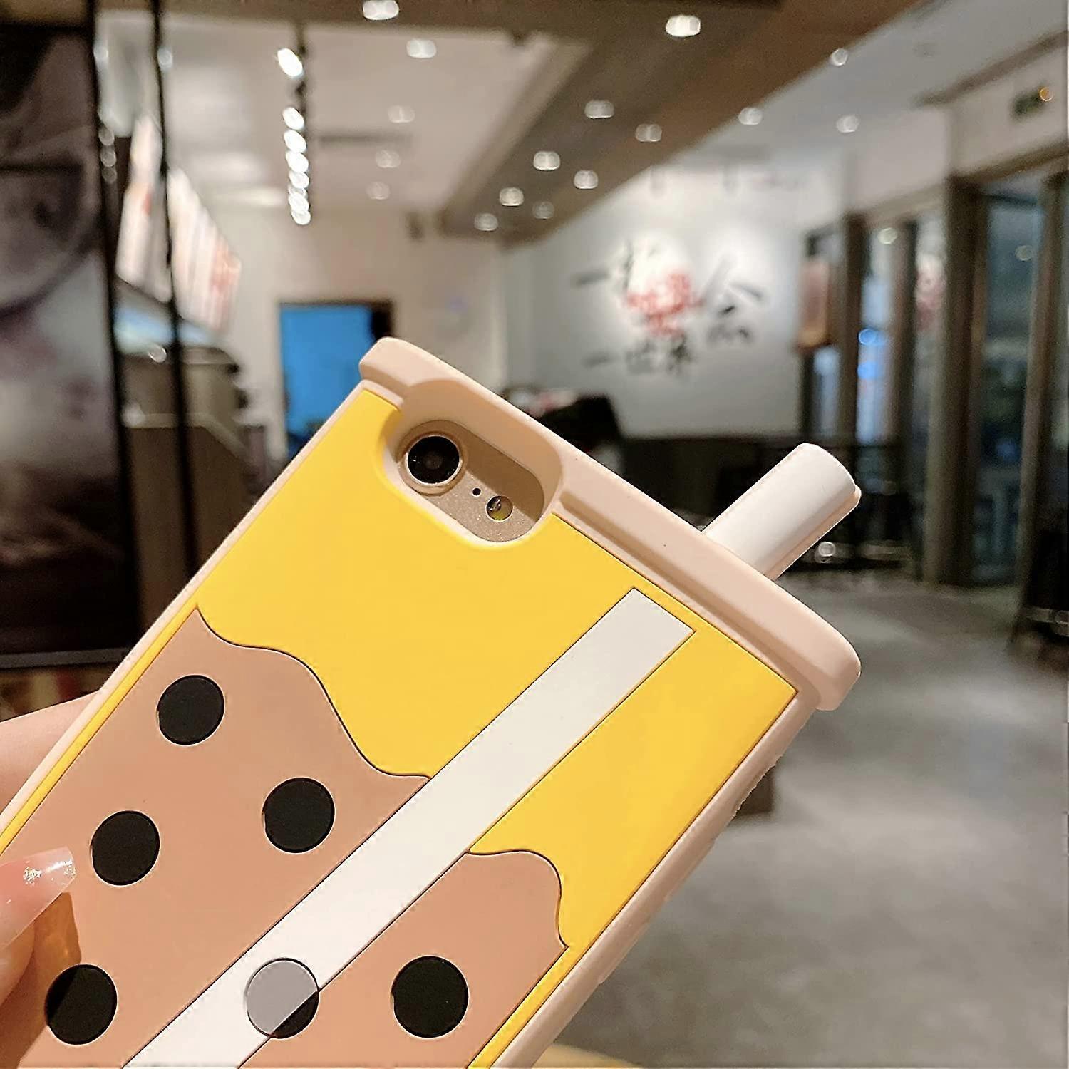 Bubble Boba Milk Tea Case for iPhone SE 2022/SE 2020/8 7 6 6S 4.7", 3D ...