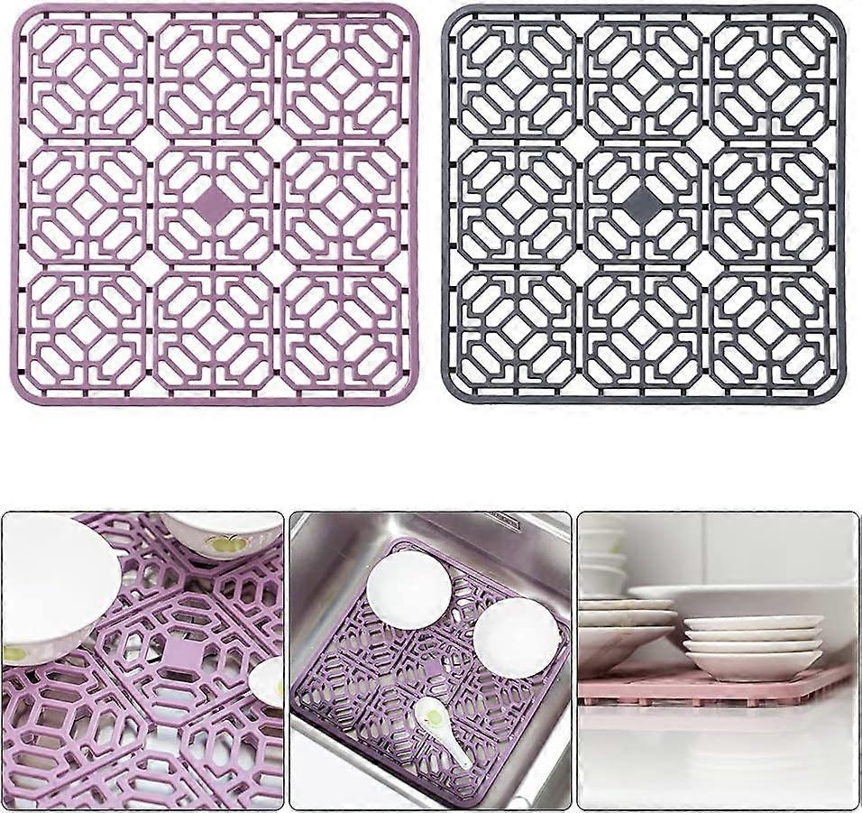 Silicone Sink Protector Kitchen Grid, Heat Resistant Non - Slip, Rubber ...