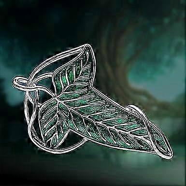 Elegant Elven Green Tree Leaf Enamel Pins Brooch for Women Men,Cosplay ...