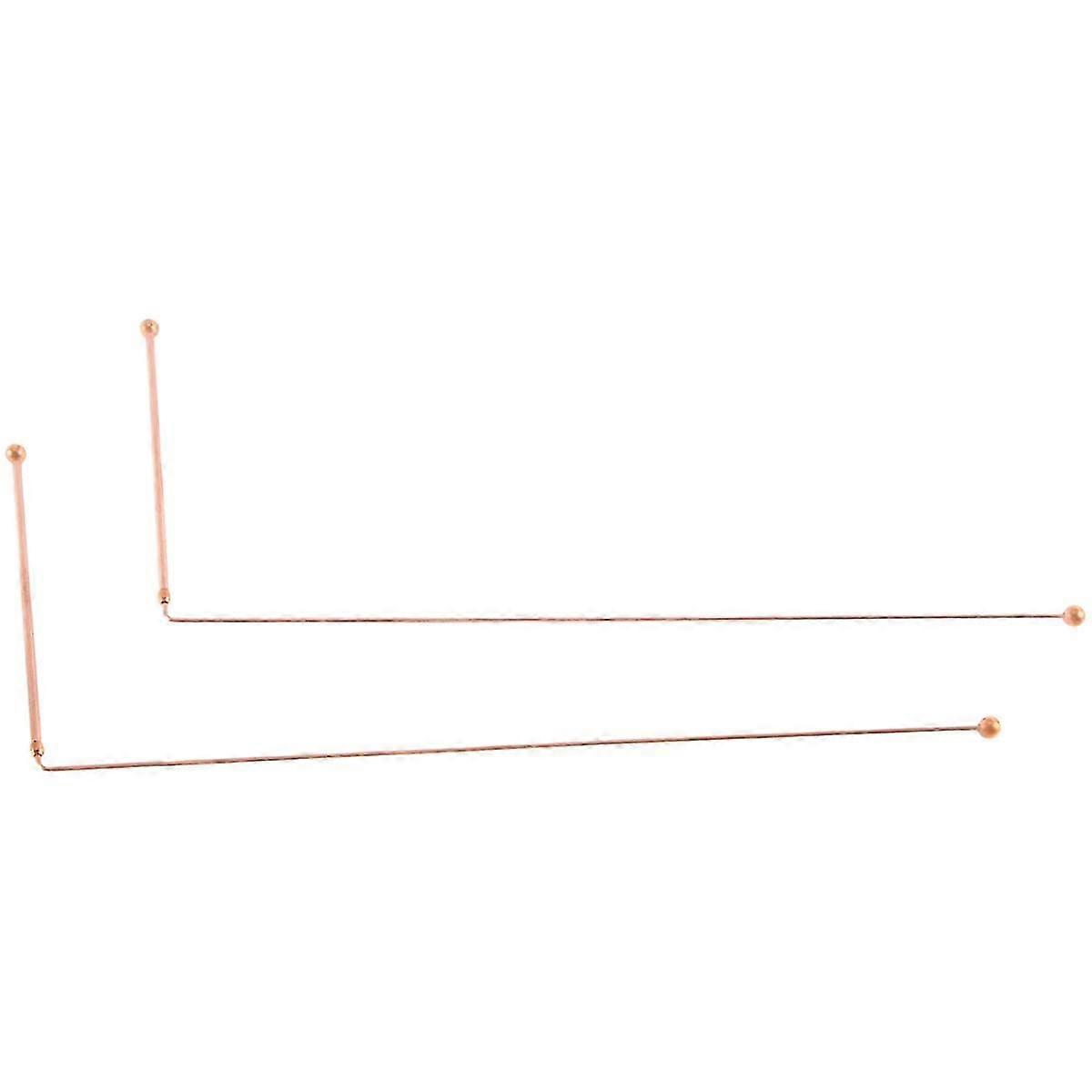 Copper Dowsing Rods - 99.9% Pure Copper 2pcs Divining Rods Energy Water ...