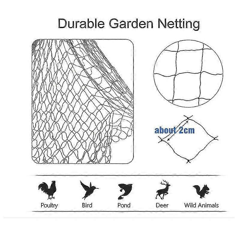 Anti Bird Bird-prevention Net Netting Mesh For Fruit Crop Plant Tree Garden 2cm Net Hole 5x15 ...