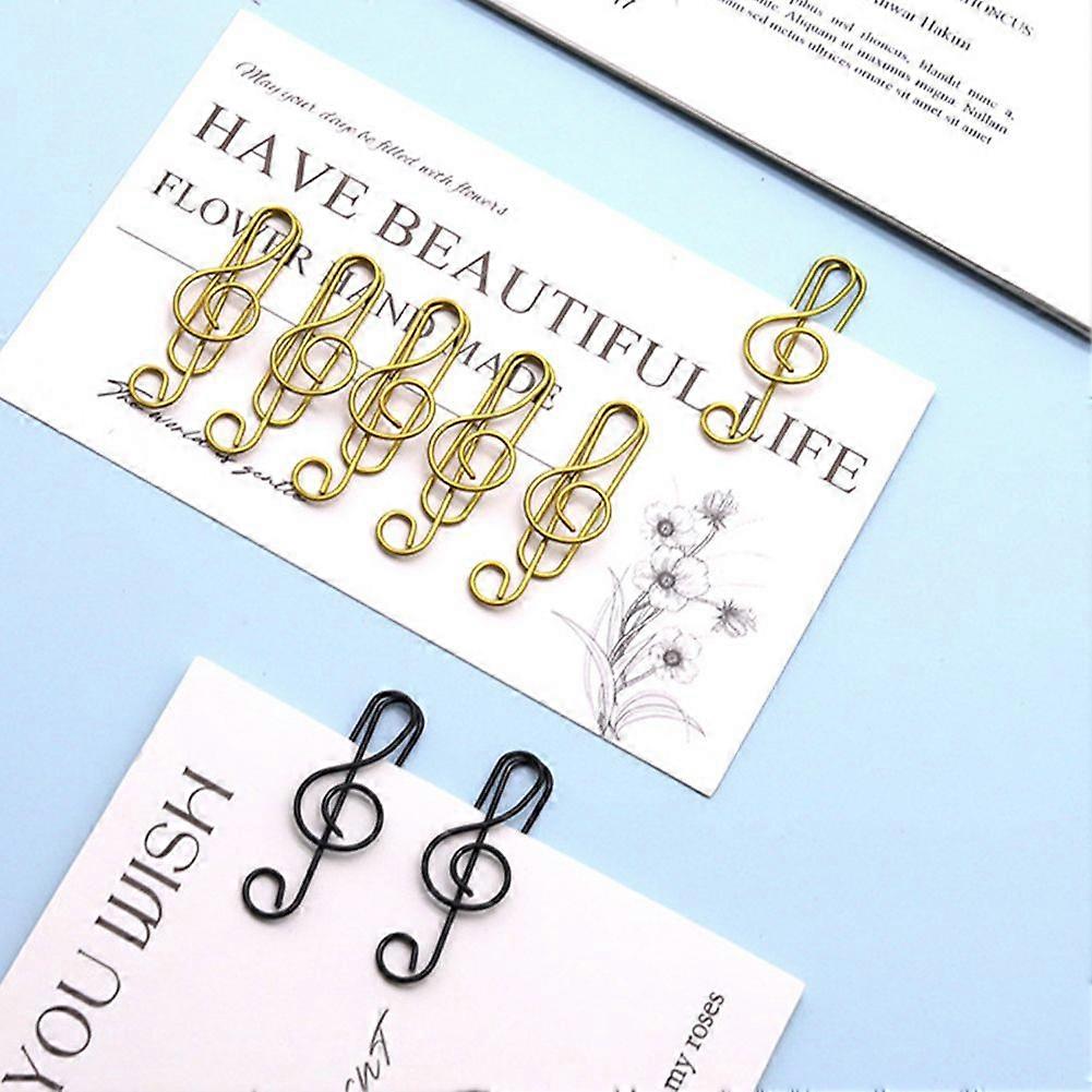 50pcs/100pcs Music Paper Clips - Metal Treble Clef & Musical Notes, Fun ...