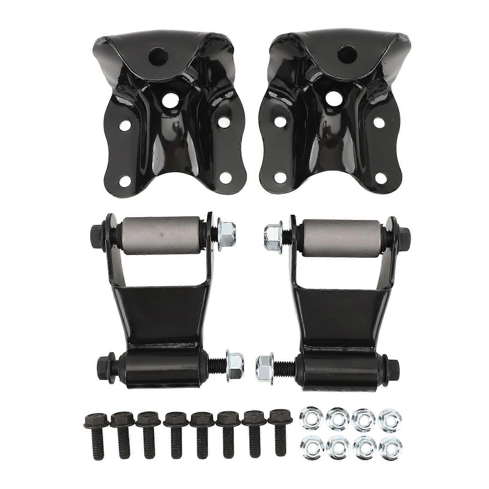 Rear Leaf Spring Shackles Hanger Brackets Repair Kit Steel High ...