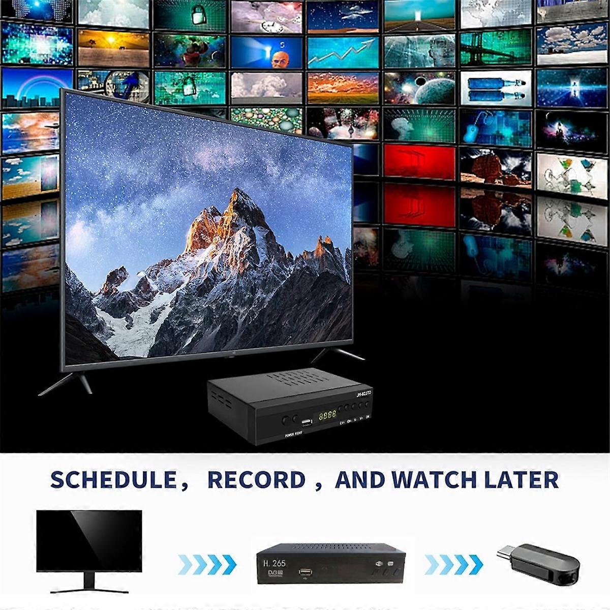 DVB T2 HEVC 265 Digital TV Tuner DVB-T2 265 1080P HD Decoder USB ...