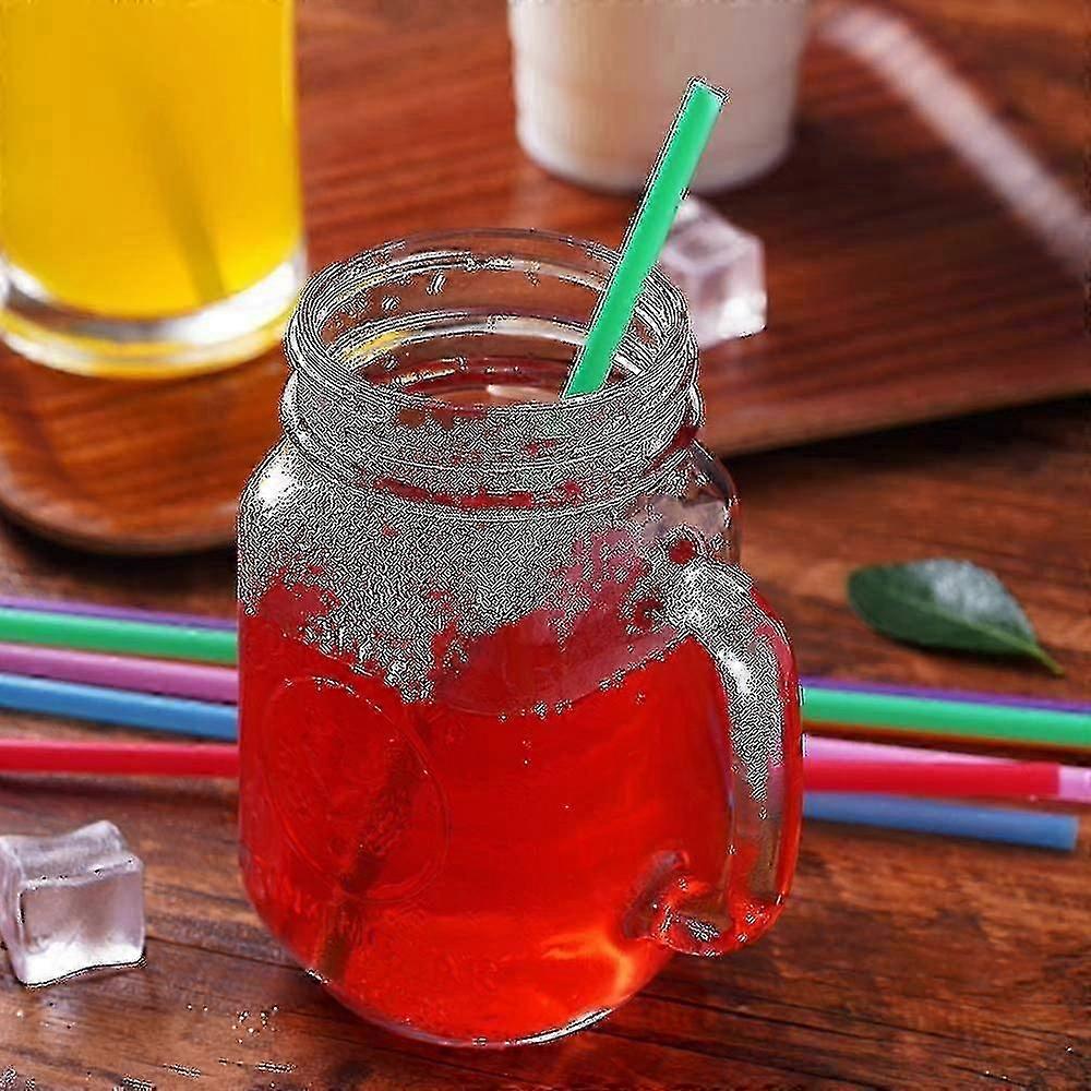 1000pcs Colorful Disposable Plastic Drinking Straws for Home Bar ...