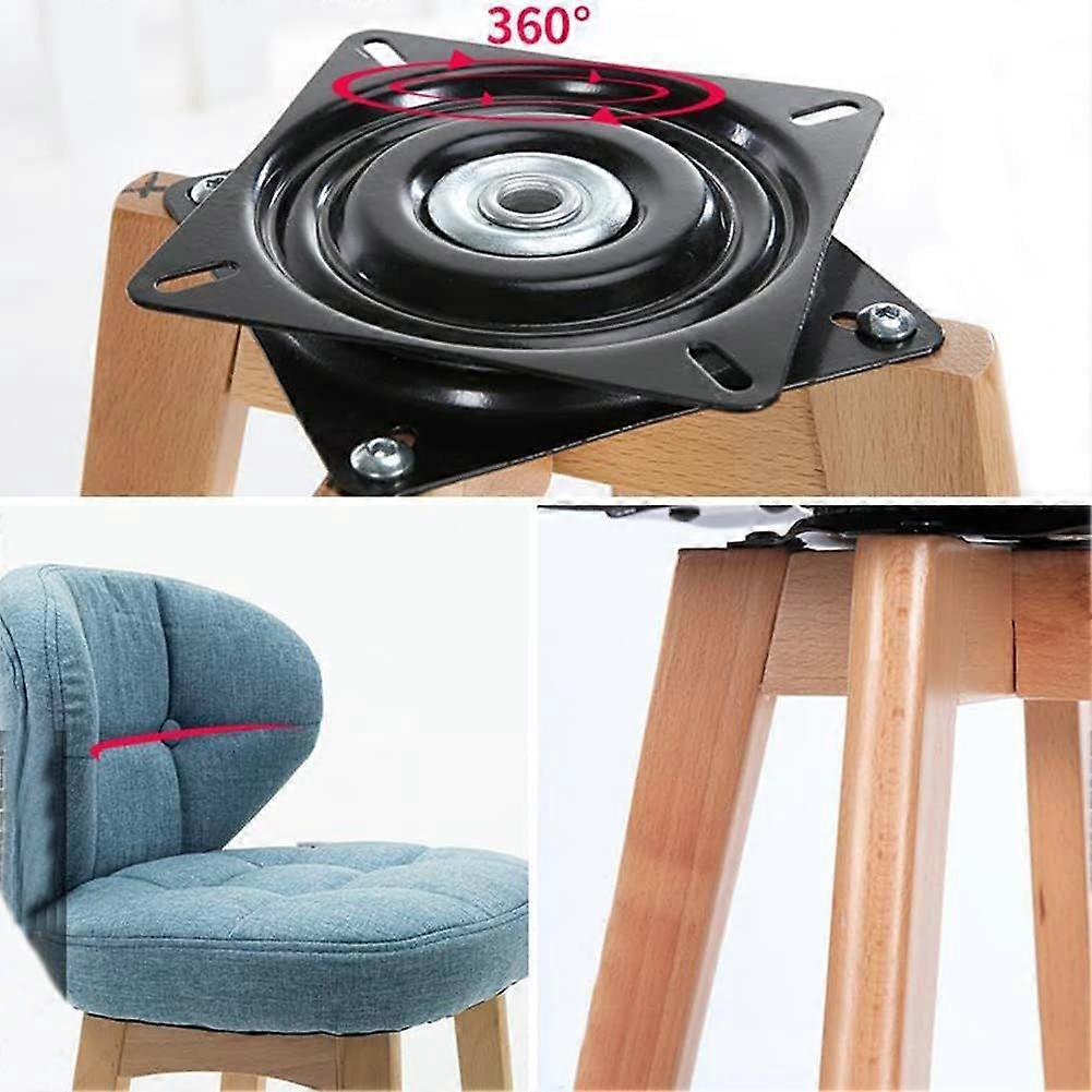 15cm Swivel Tray Heavy Duty Square Swivel Plate - Steel Ball Bearing ...