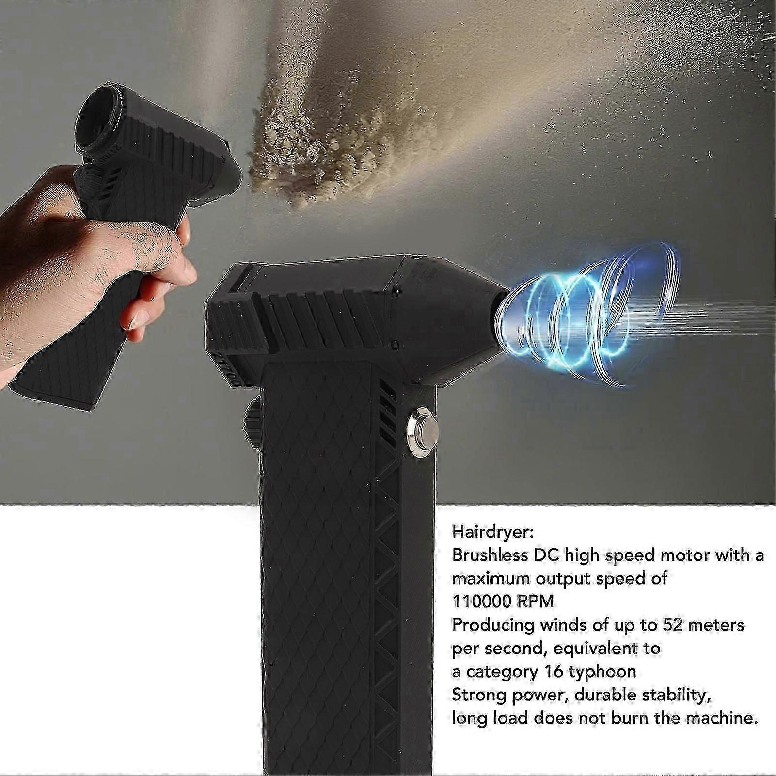 Powerful Turbo Fan Brushless Motor 110000RPM 50+M/S Portable Electric ...