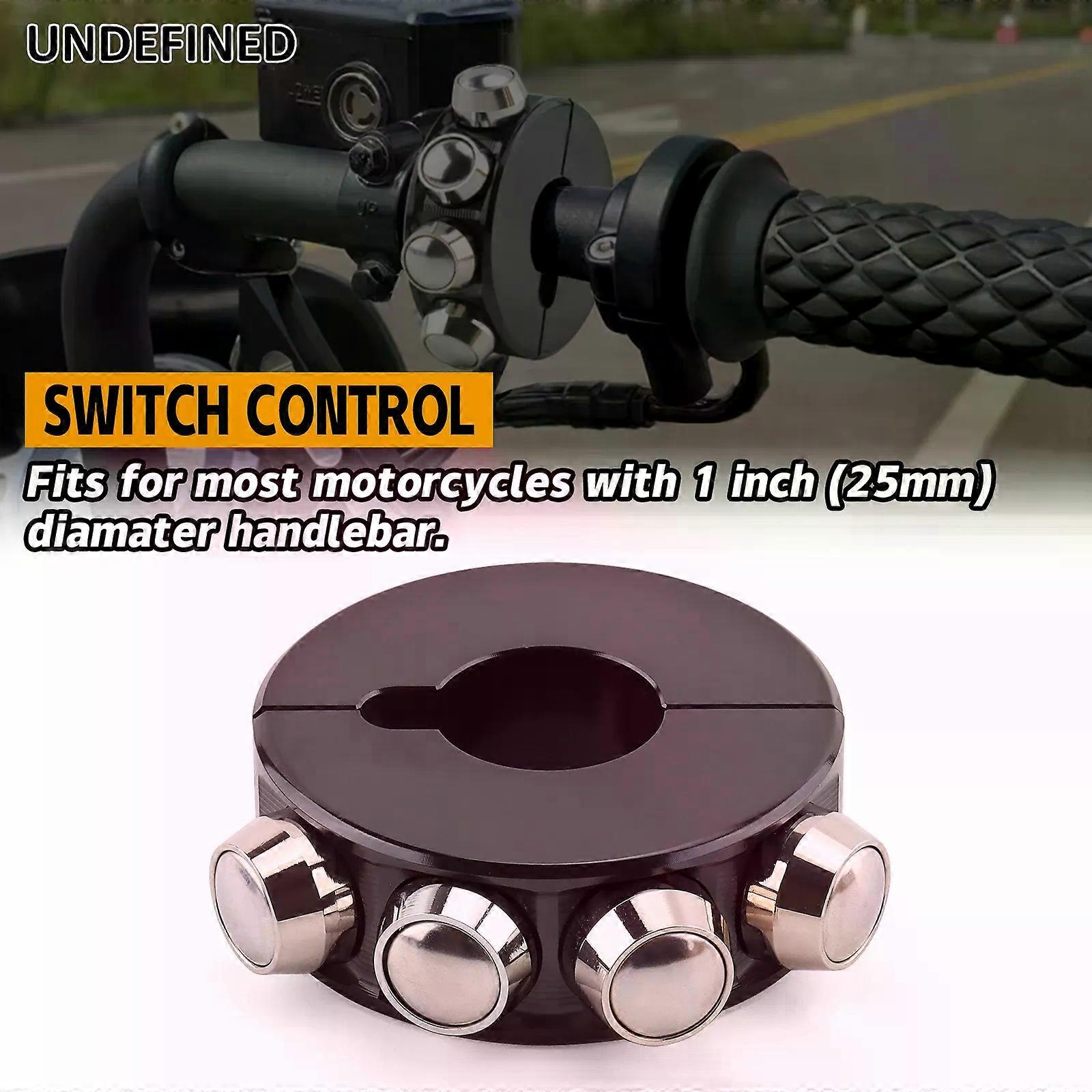 Universal CNC Vintage Motorcycle Handlebar Mount Switch Cafe Racer ...
