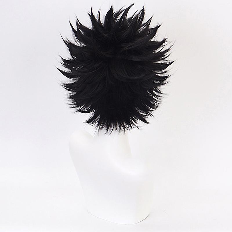 Anime Cartoon Characters Dabi Black Wig Wavy Hair Fans Cosplay ...