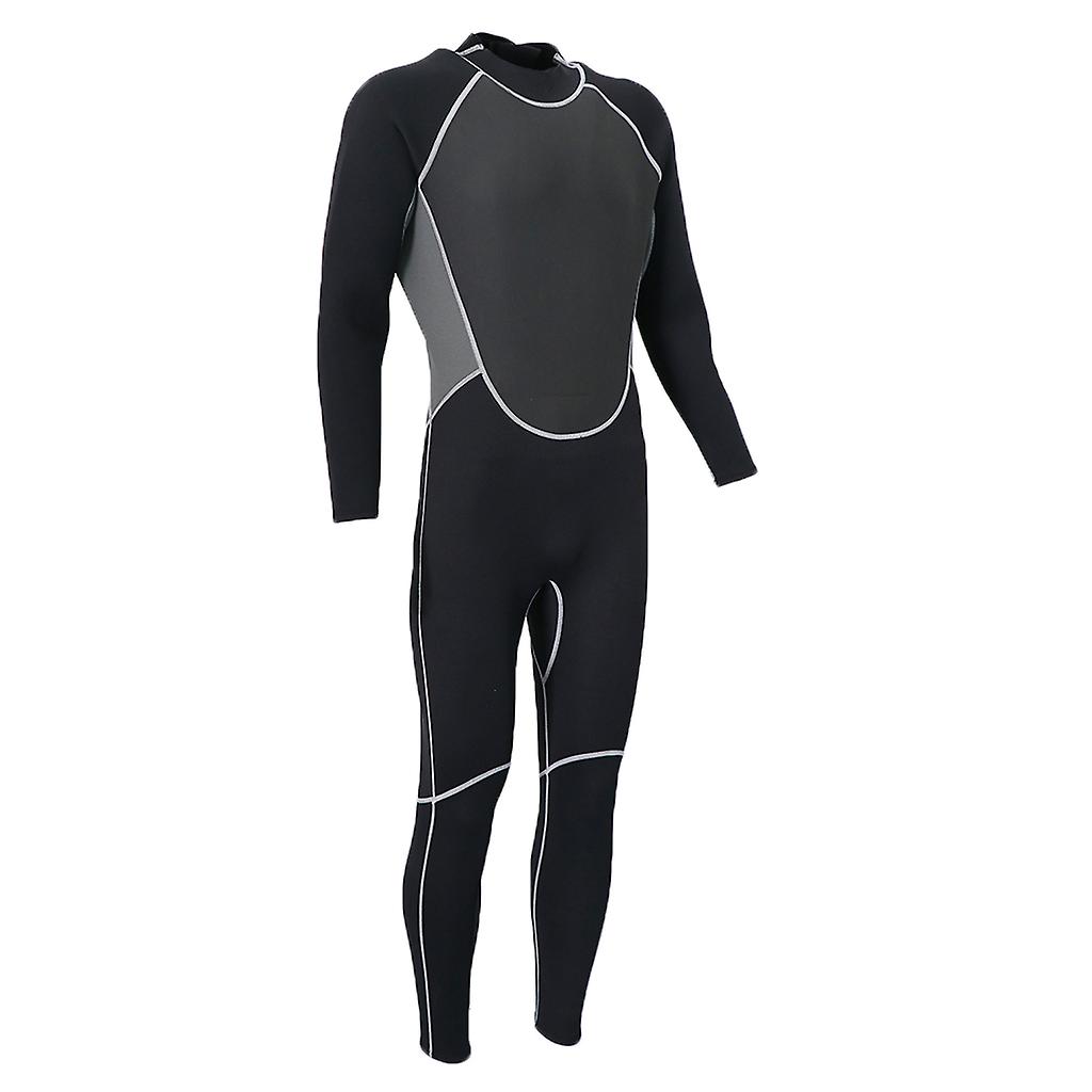 Stretchy Warm 3mm Neoprene Mens Full Body Wetsuit Dive Scuba Snorkeling ...
