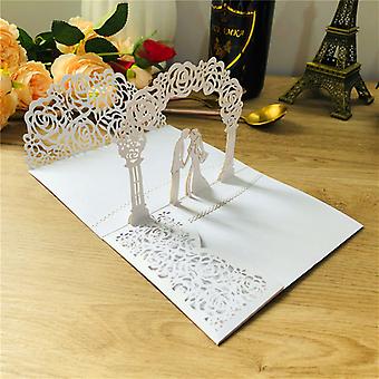 Pop up Wedding Card with Romantic Lovers 3D Wedding Gift Card, Wedding ...