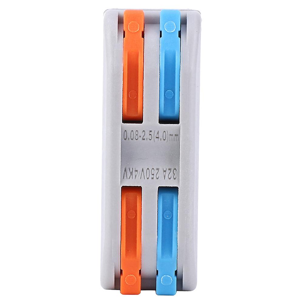 10PCS Quick Wire Connector - 2-in-2-out Terminal Block with Chromatic ...