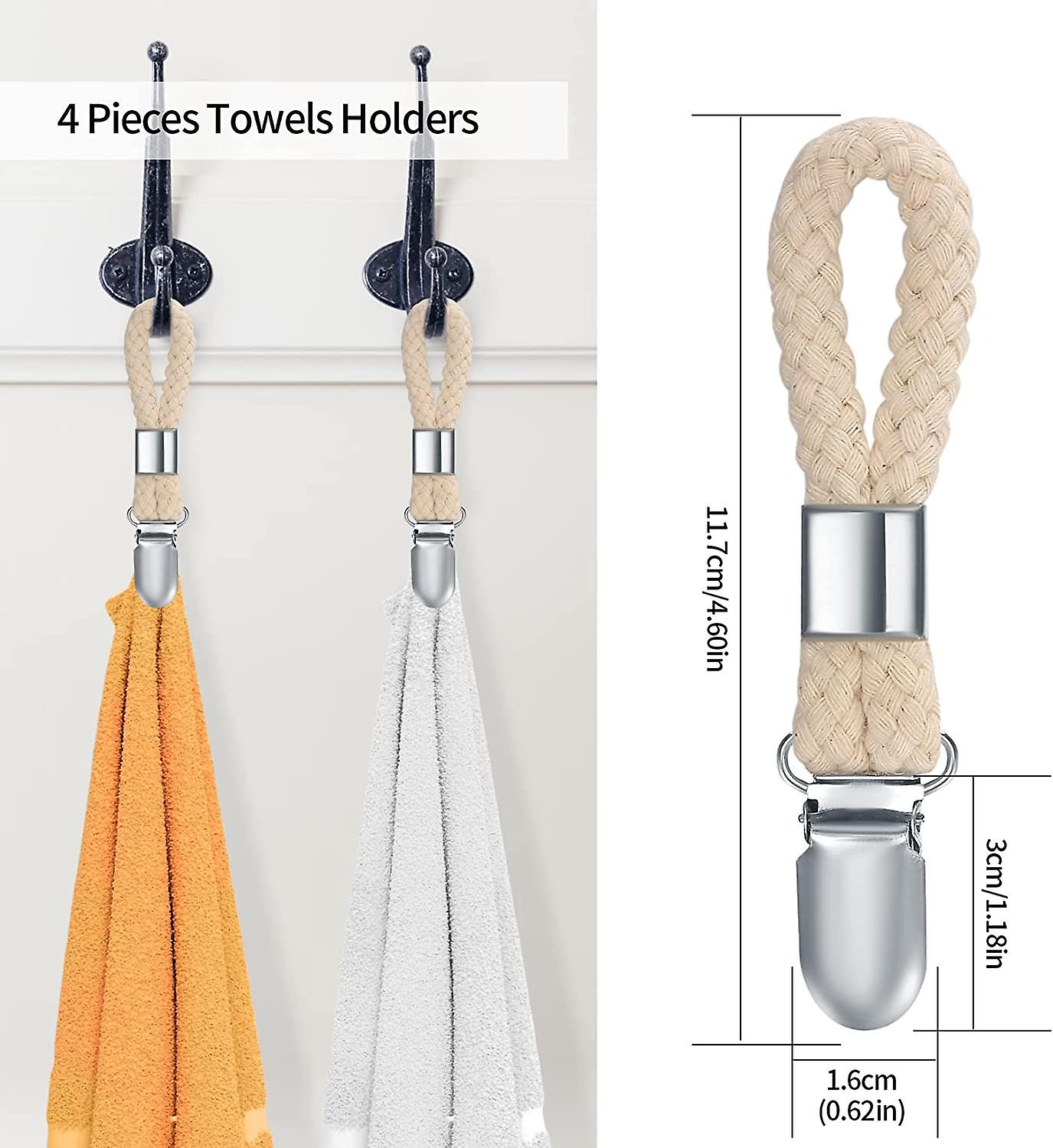 4pcs Towel Clips Hanging, Towel Clips With Loops, Towel Clam | Fruugo UK