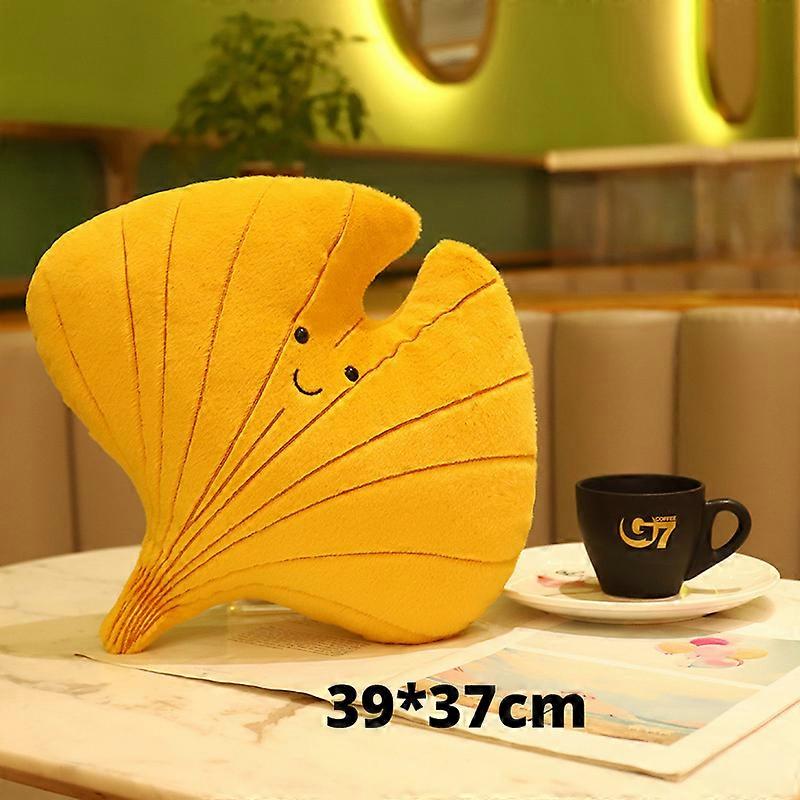 Variety Leaves Plush Pillow Kawaii Maple Leaf Ginkgo Leaf Green Leaf ...