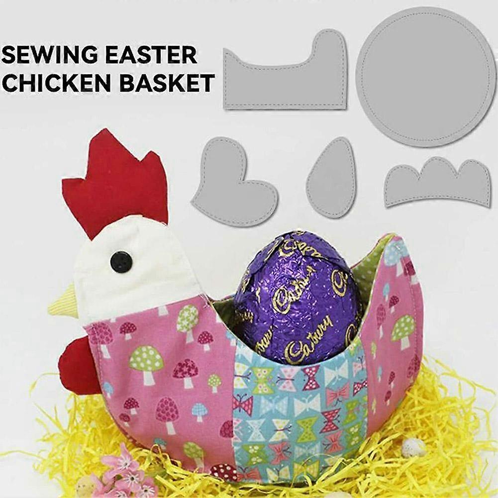 6PCS Easter Chicken Basket Template with Tutorial, Cute Chick Basket ...