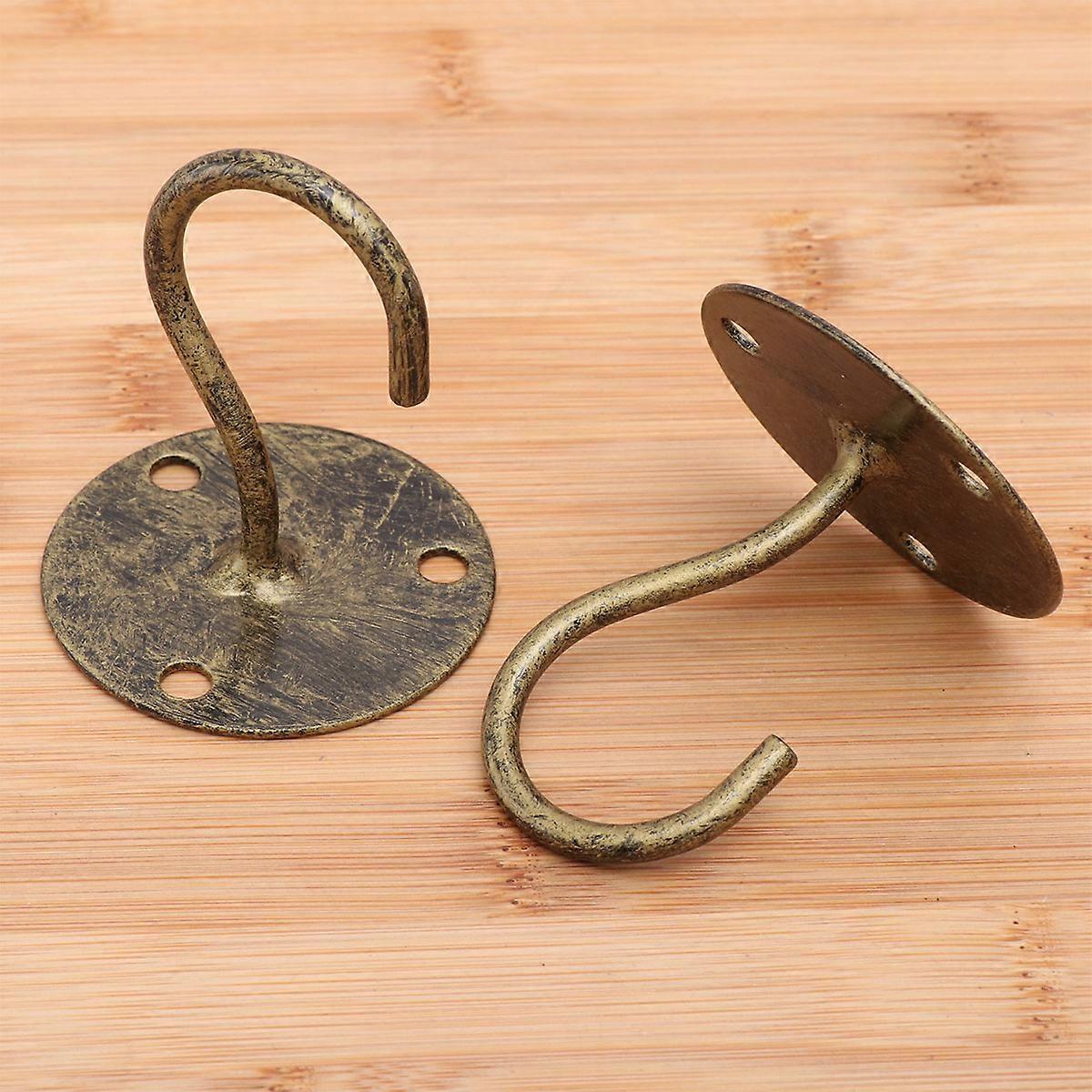 2 PCS Overhead Hooks Cabinet Wardrobe Hooks Porch Lantern Net Ceiling ...