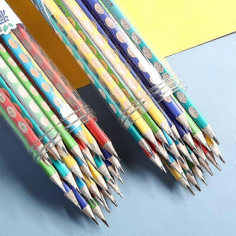 Writing Pencils 30pcs/lot Triangle Grooved Bulk Wooden Pencils No ...