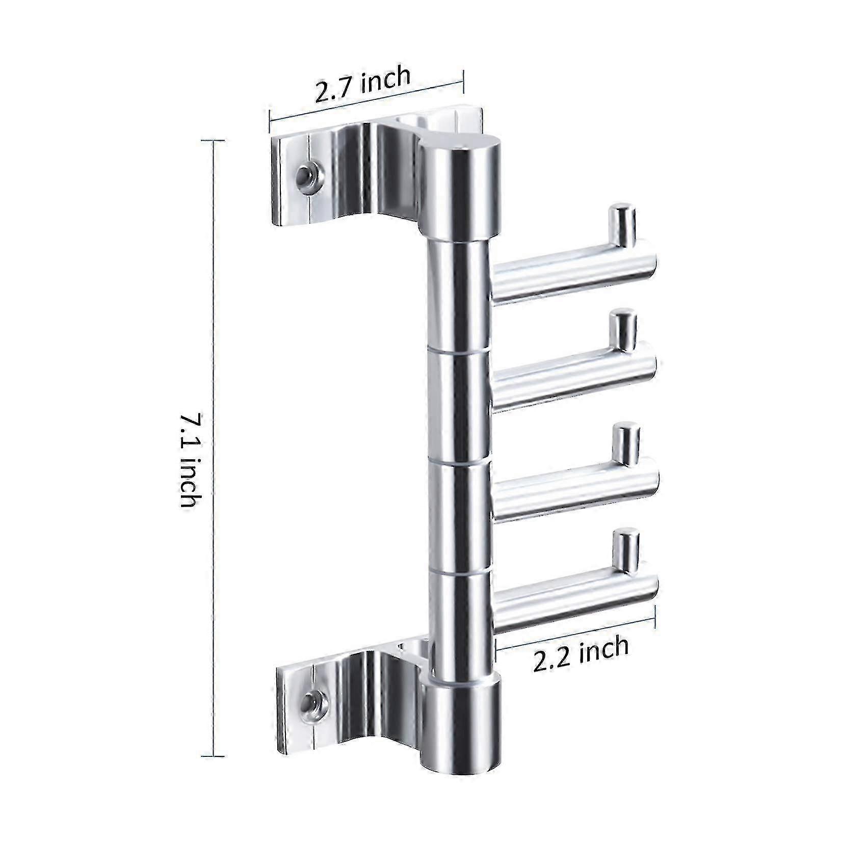 2024 Rotating Coat Hooks For Hanging With 4 Swivel Arms,multiple ...