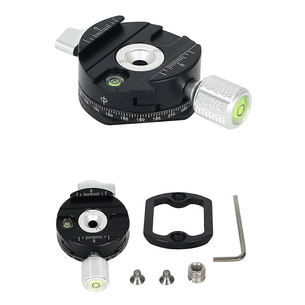 360 Degree Rotating Panorama Clamp Dslr Camera Quick Mount Adapter ...