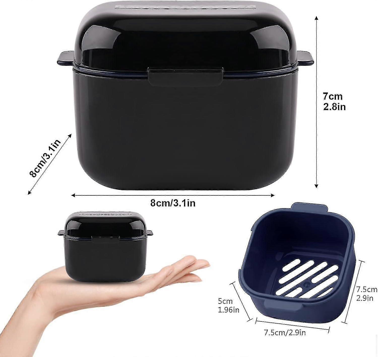 Denture Case Denture Bath Box Case Dental Orthodontic Retainer False ...