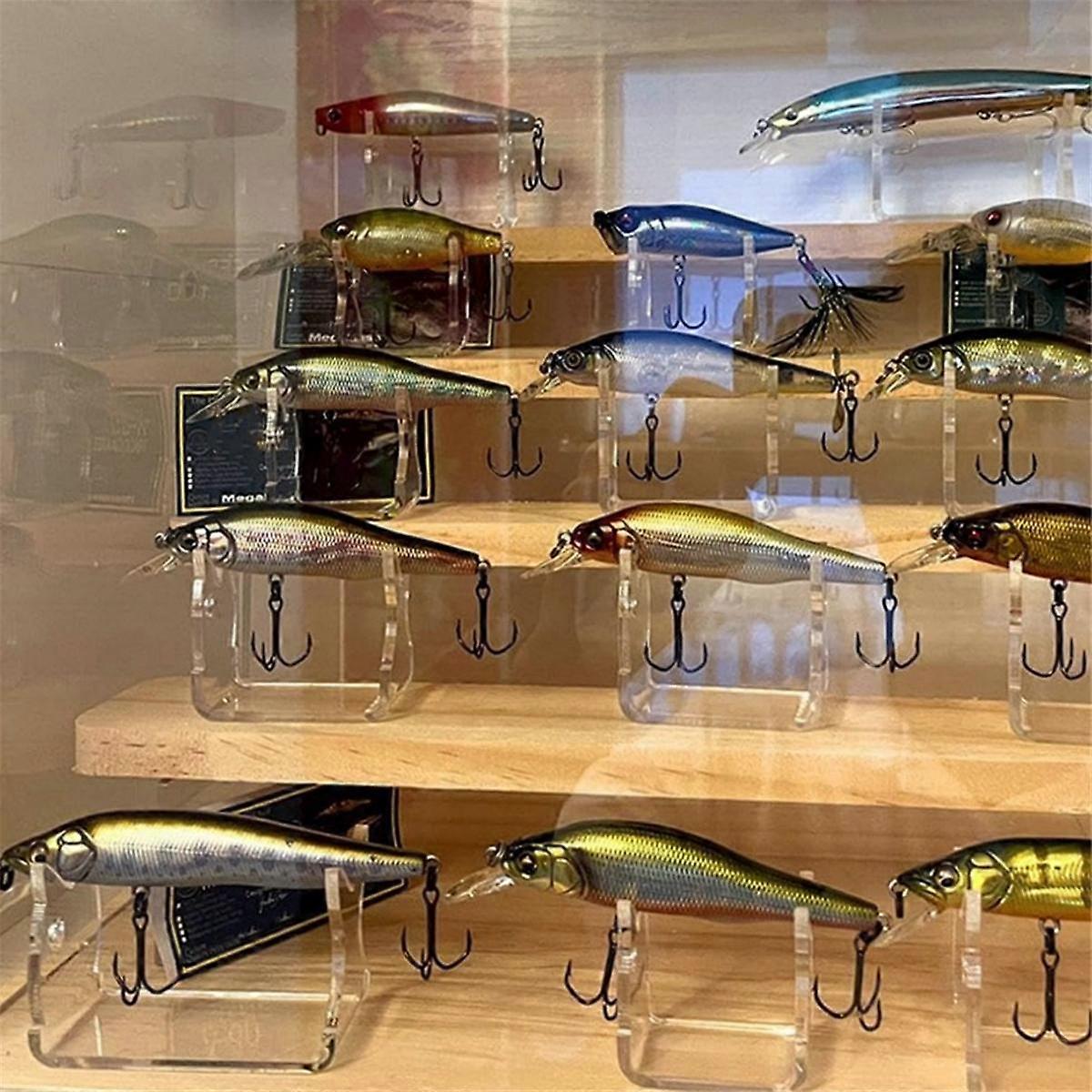 4 Piece /Set Lure Display Stand Acrylic Transparent Lure Bait Display ...