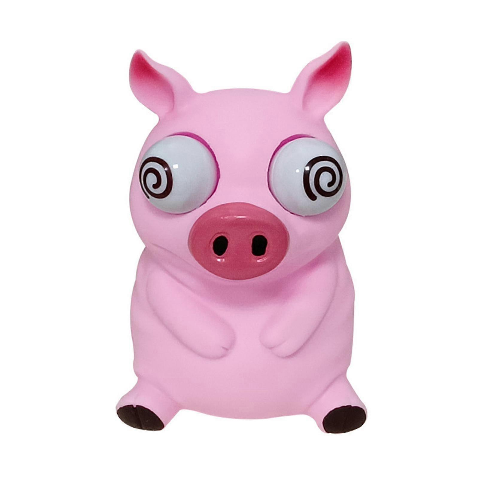 Pink Pig Toy Fun Decompression Plastic Attract Attention Comfortable ...