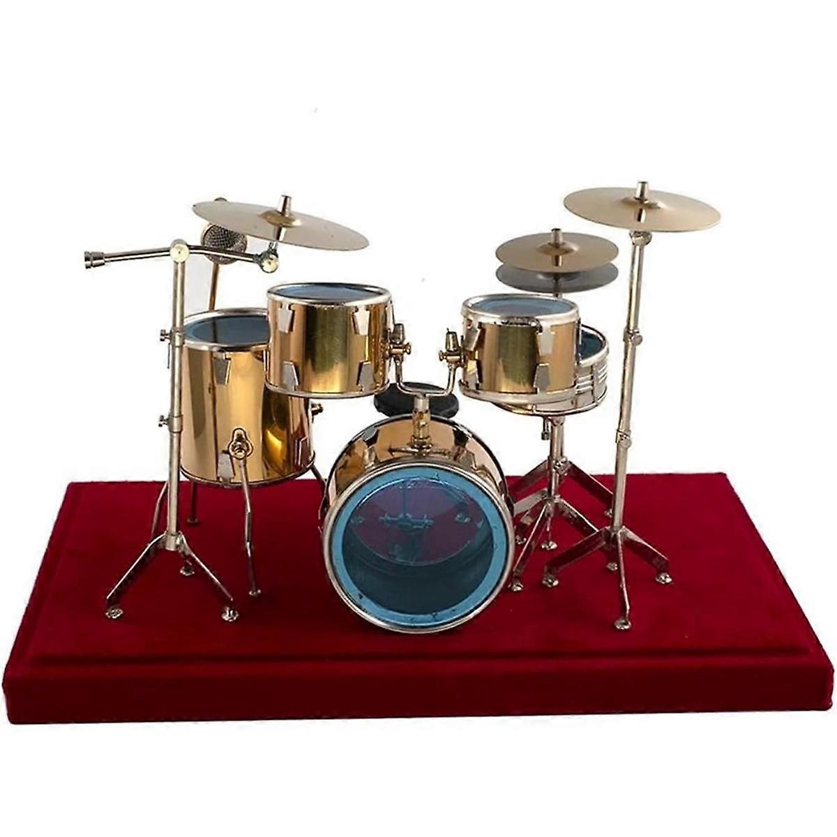 Miniature Jazz Drum Kit Model Mini Drum Cymbal Musical Instrument Model ...