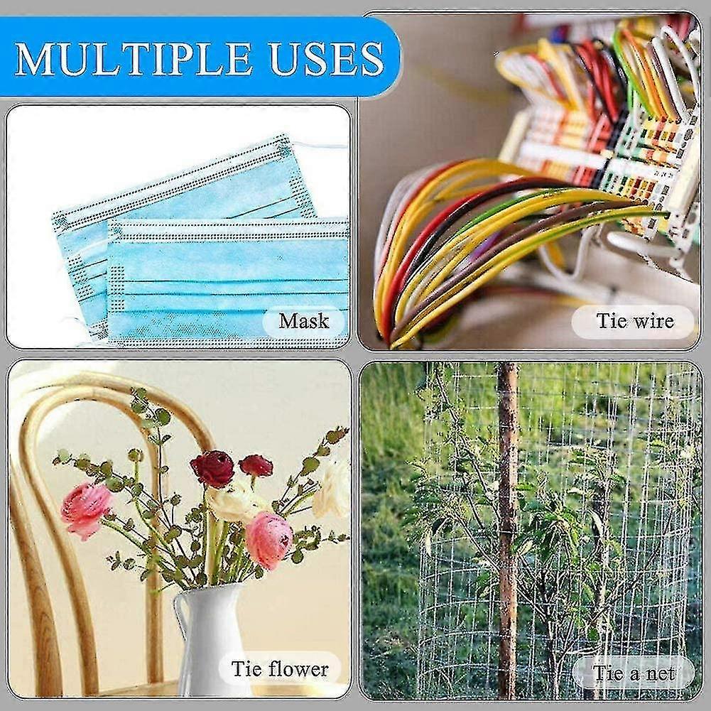 Nose Clip Wire For Face Masks, Flat, Aluminium, Self-adhesive Nose Clip ...
