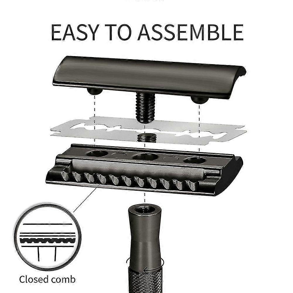 Old-fashioned Manual Razor Metal Safety Razor With Razor Stand Eco ...