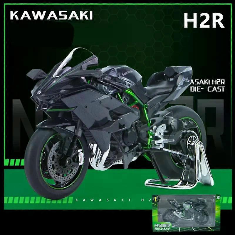 Large Size 1/9 H2R Alloy Racing Motorcycle Simulation Metal Street ...