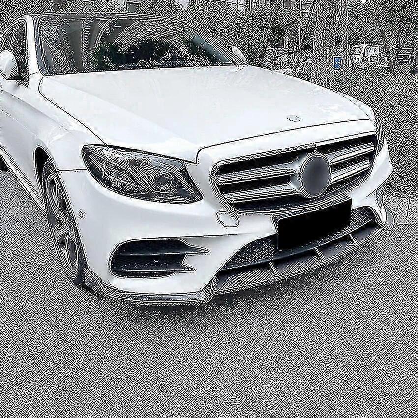 Front Bumper Splitter Lip Diffuser Body Kit Spoiler Decoration Accessories For Mercedes E-class ...