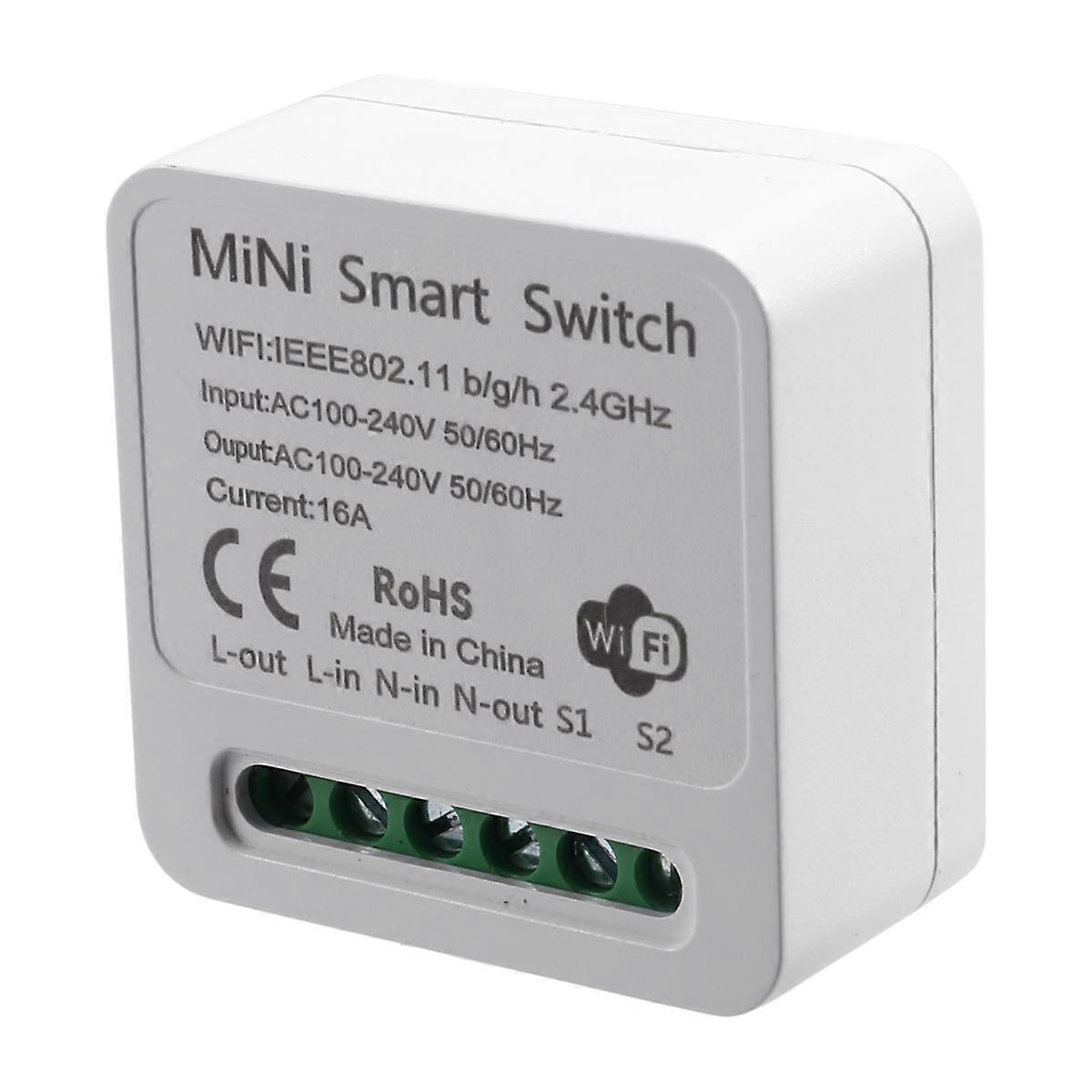 Mini Smart WiFi Relay Switch, DIY Timer Light Switch Module Smart Life ...