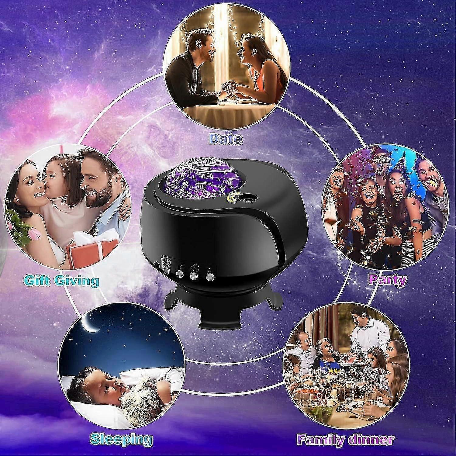 The Largest Coverage Area Galaxy Lights Projector 2.0, Star Projector ...