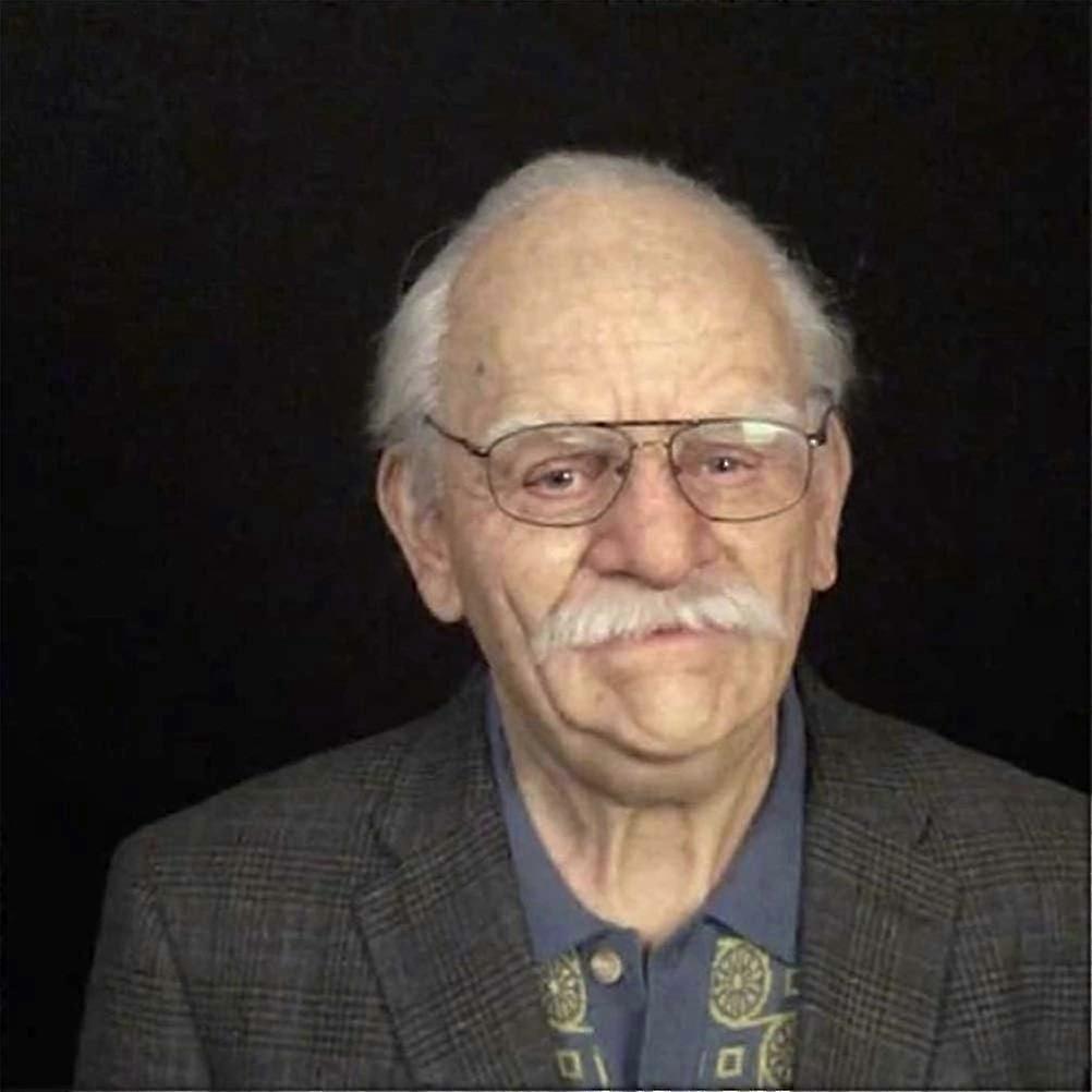 Halloween Old Man Mask, The Elder Old Man Headgear Realistic Silicone ...