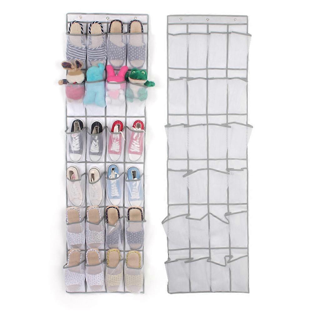 24 Mesh Door Back Non-Woven Shoe Storage Hanging Bag, Mesh Pocket ...