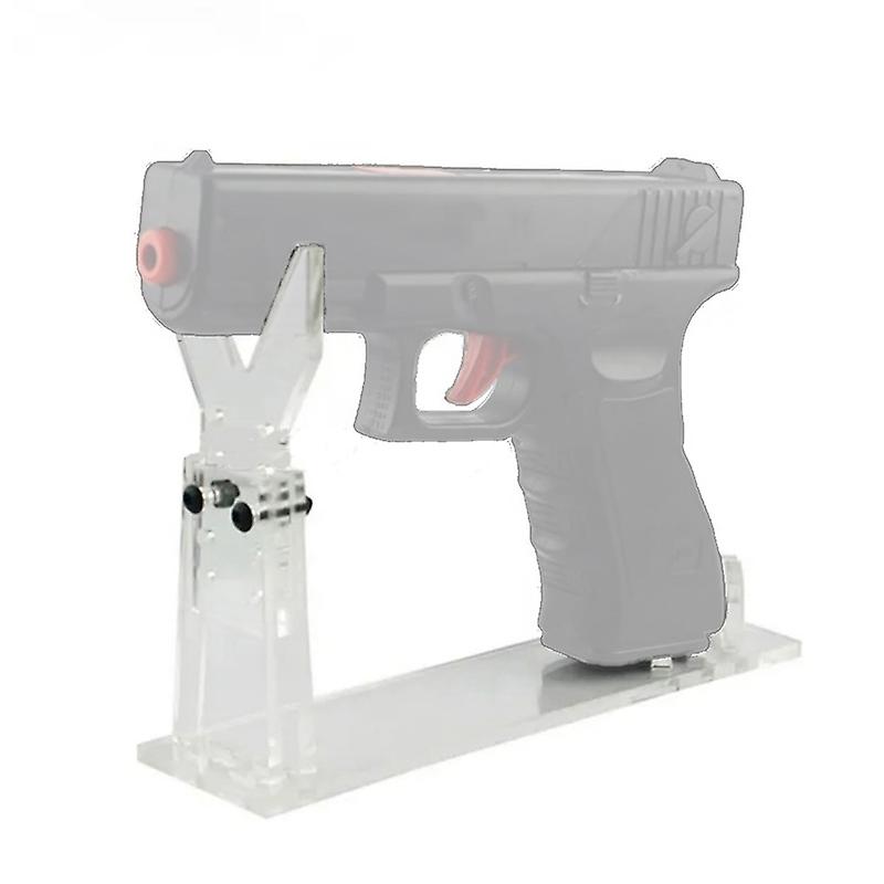 Clear Acrylic Hand Gun Display Stand Pistol Rack Holder For 5 Gears ...