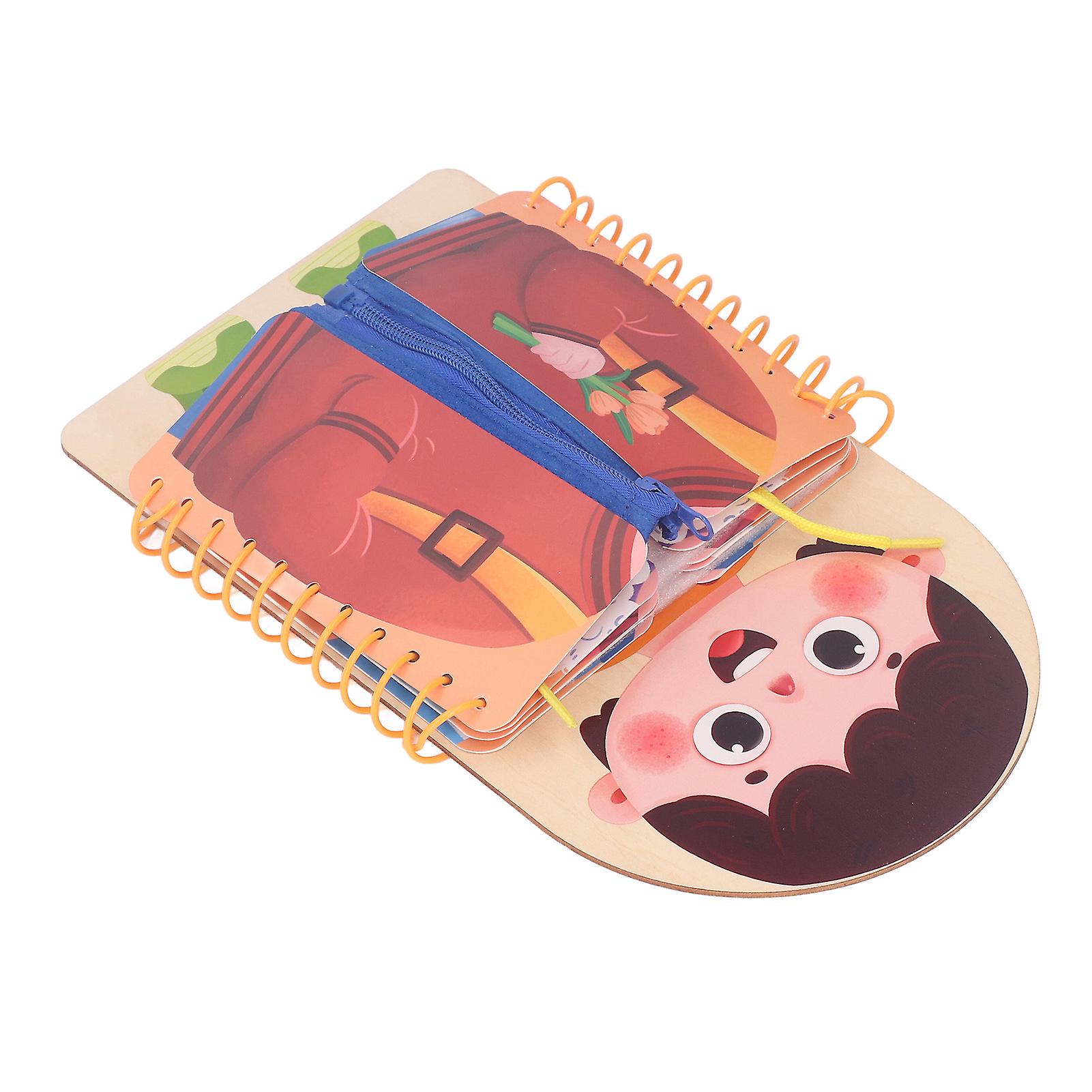 Learning To Dress Board Wooden Early Learning Basic Life Skills ...