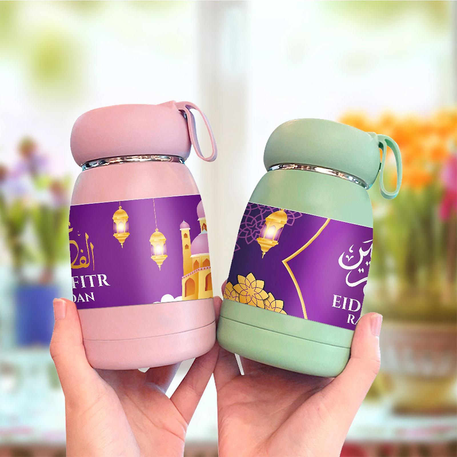 8 Pieces Eid Mubarak Water Bottle Stickers Ramadan Islamic Decorative ...