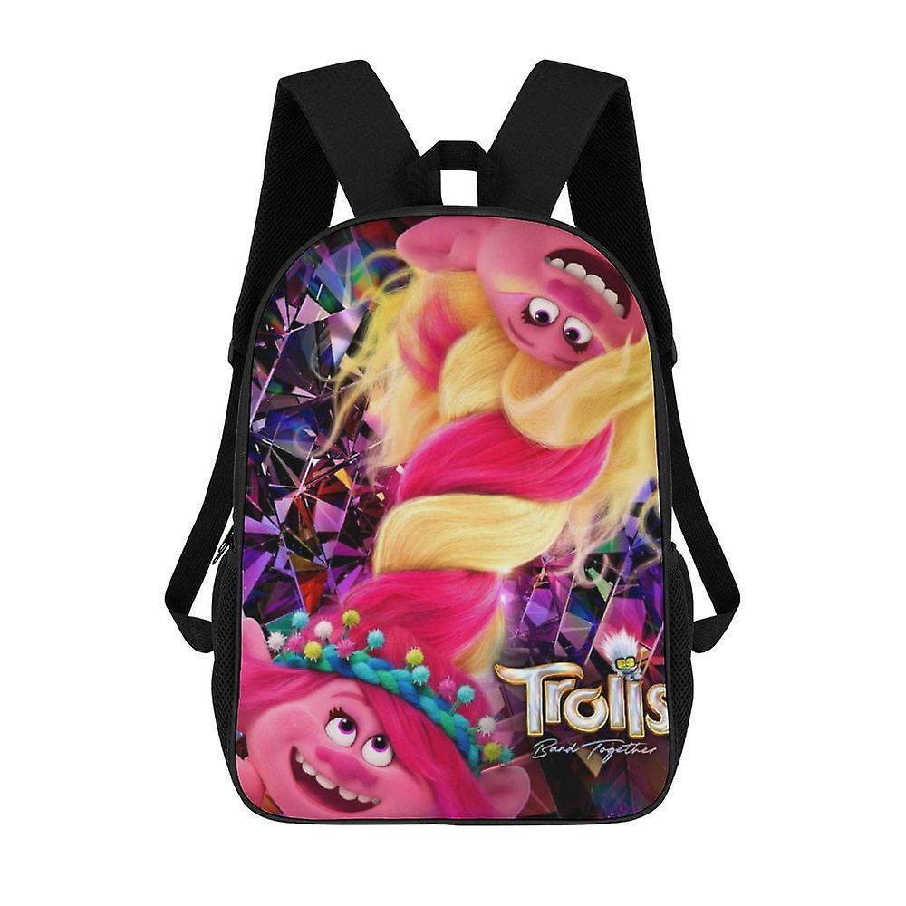 Trolls Band Together Backpack Casual Daypack School Bag Bookbag Satchel ...
