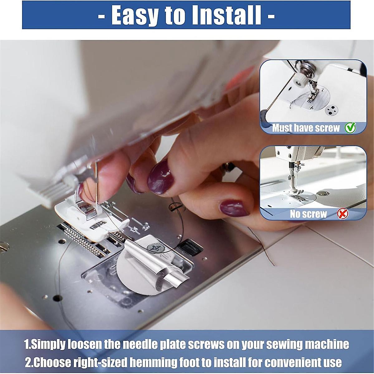 Magnetic Seam Guide for Sewing Machines, 8/10 mm Sewing Hemming Foot ...