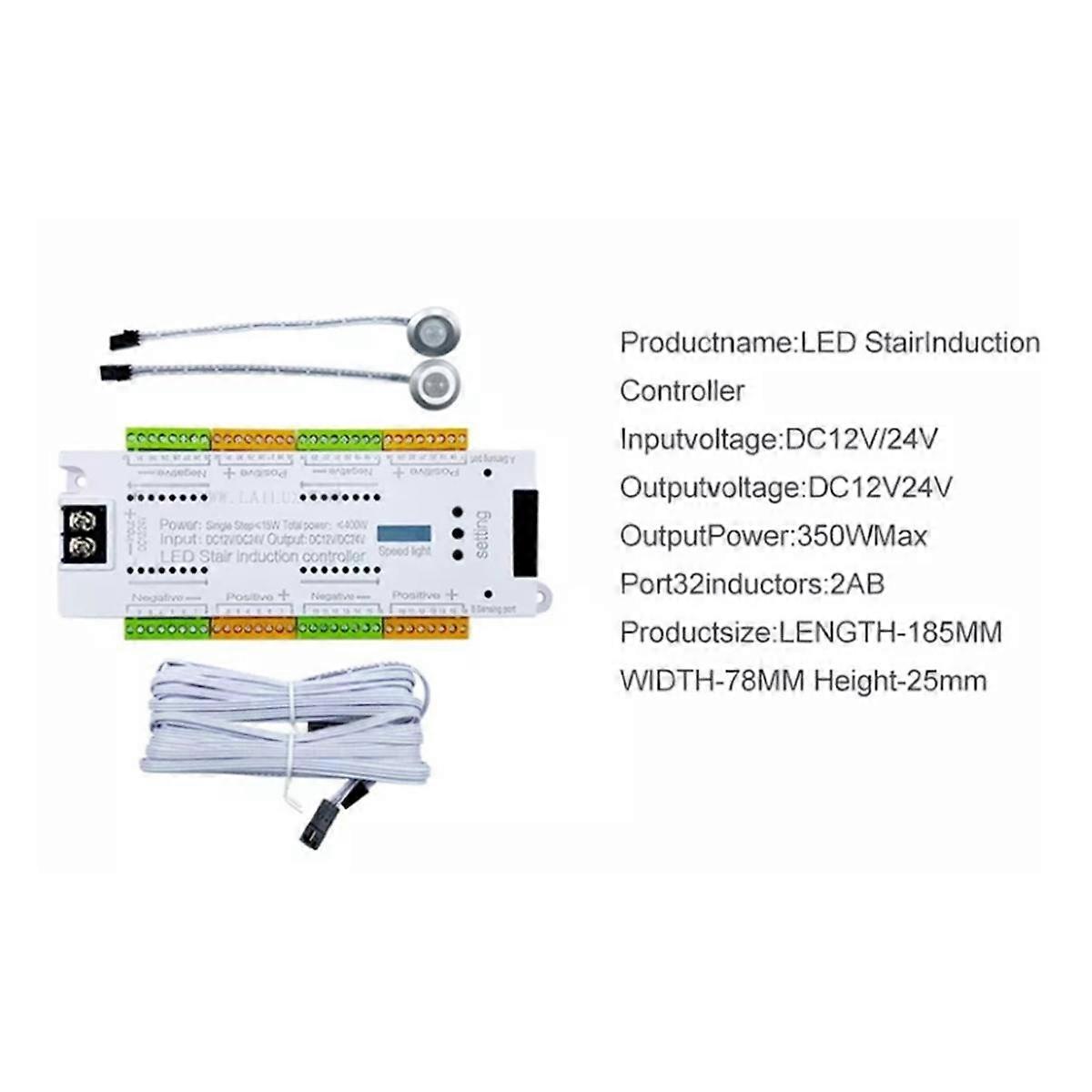 Automatic 32 Channels Stairway Lighting LED Motion Sensor Stair Light ...