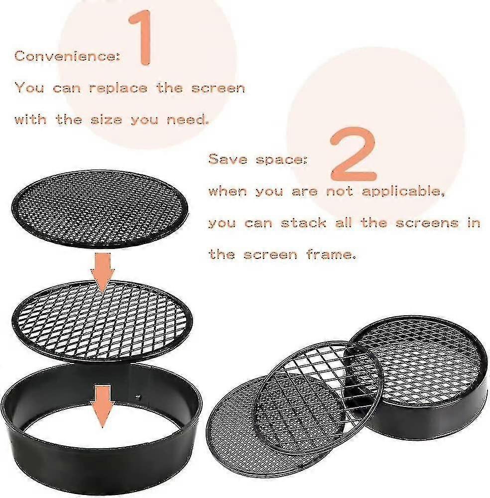 Sifting Pan Outdoor Gold Panning Soil Sifter Garden Sieve Mesh Garden ...