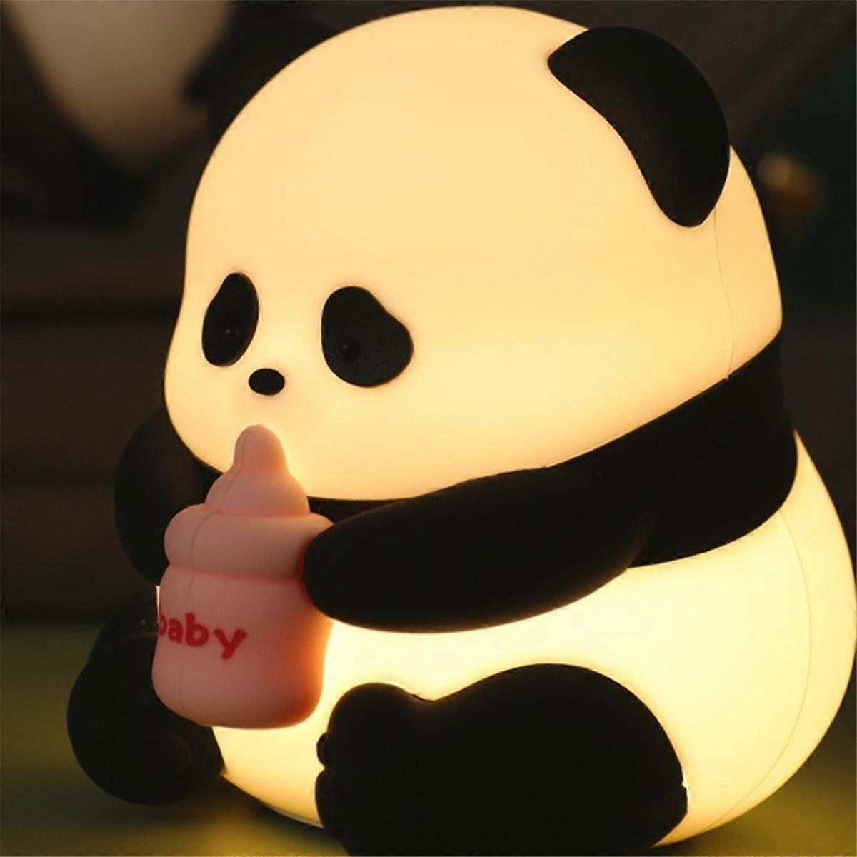 Panda Nattlampa-Baby, Squishy Dimbar Led Panda Lampa, Kawaii Panda ...